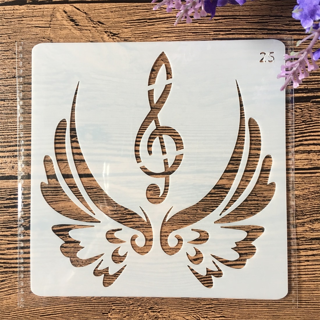 13cm Wing Music Note DIY Layering Stencils Wall Pa... – Vicedeal
