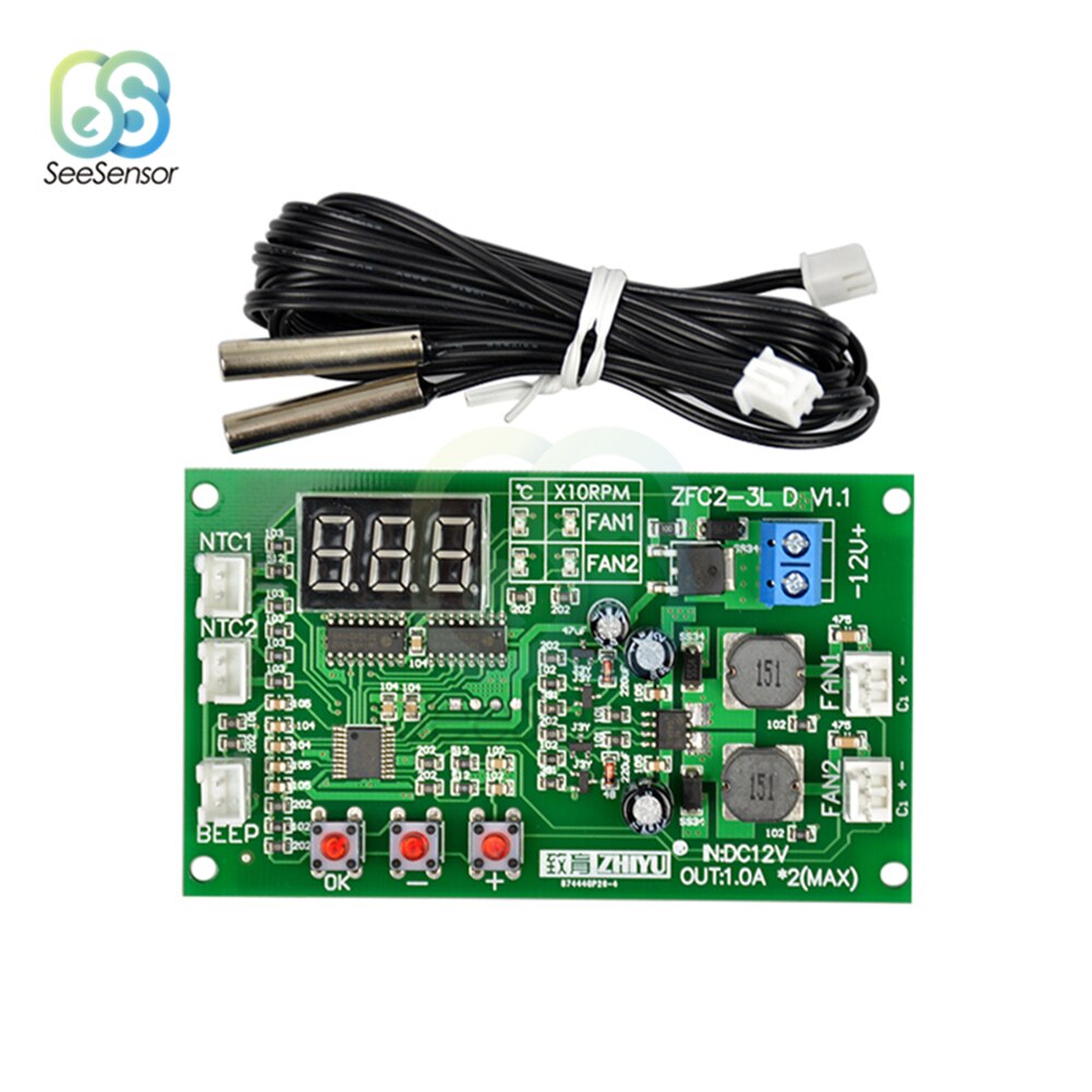DC 12V 3 Wire PWM Motor Fan Speed Controller Gover... – Vicedeal
