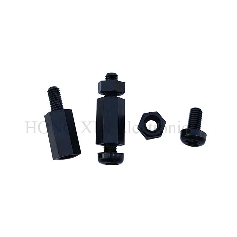 360Pcs M2/M2.5/M3 Black Male-Female Hex Nylon Colu... – Grandado