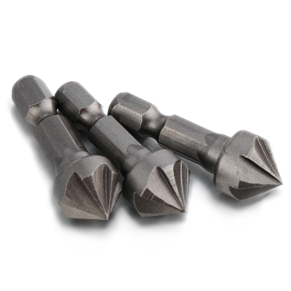 1/4 "Hex Shank 6 fluit 90 Graden Countersink Boor ... – Grandado