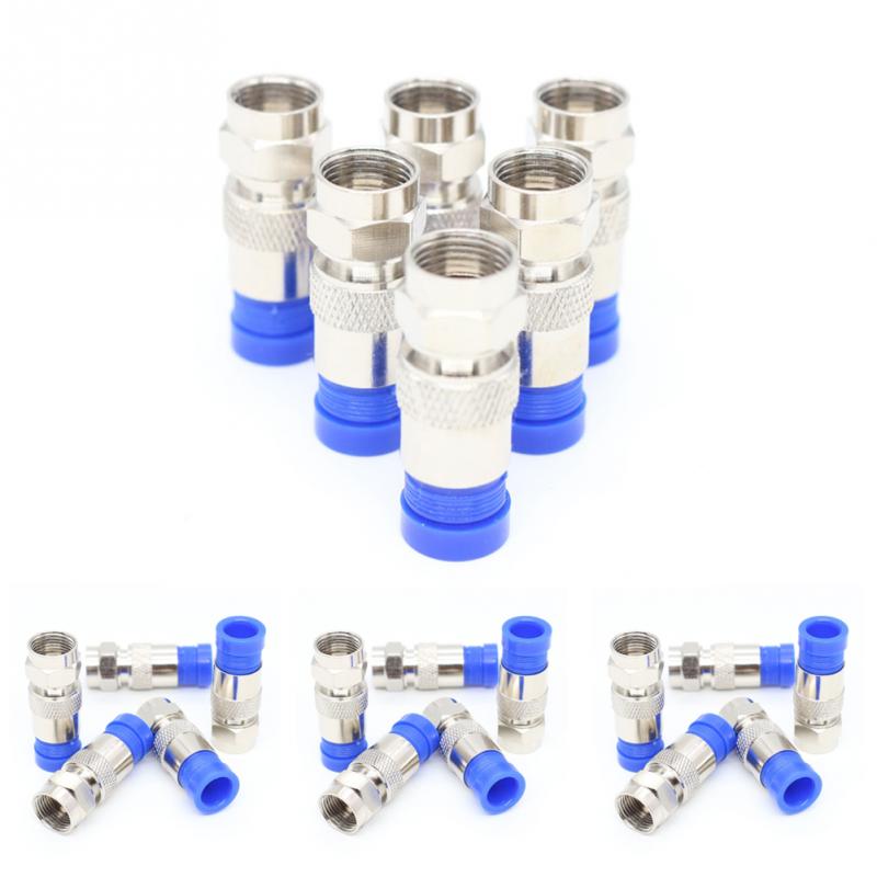 Rg6 F Type Connector Coax Coax Compressie Fitting ... – Vicedeal