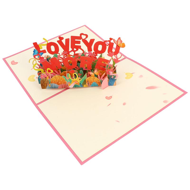 1 Set 3D Loving Blessing Card Greeting Cards Handm... – Vicedeal