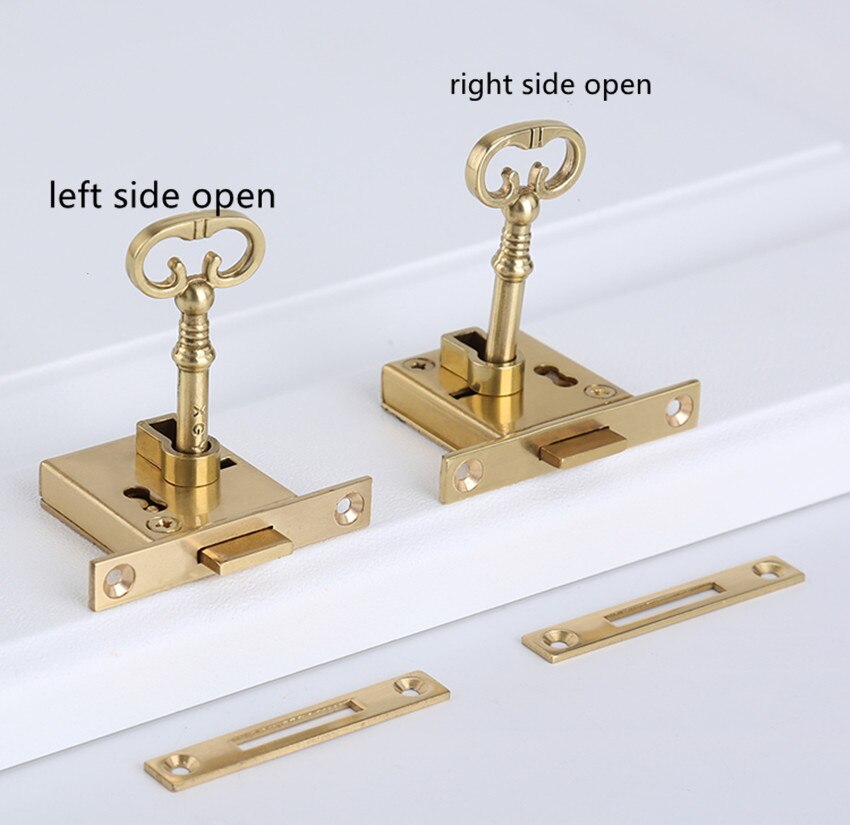Retro European Copper Drawer Lock Brass Cabinet Co... – Vicedeal