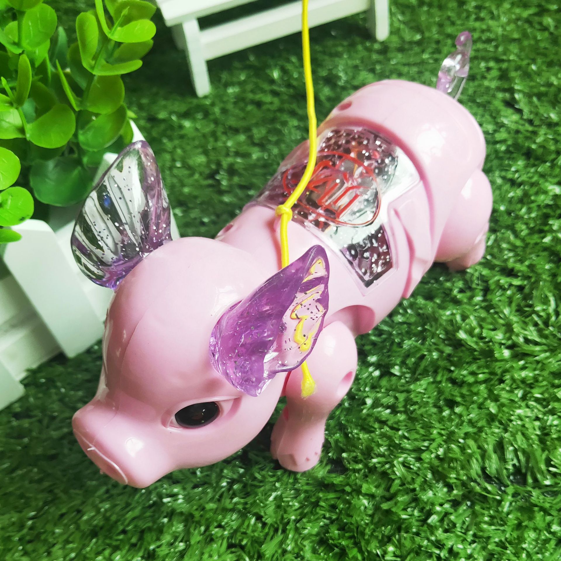Cute Electric Music Walking Pig Toys LED Light Glo... – Grandado