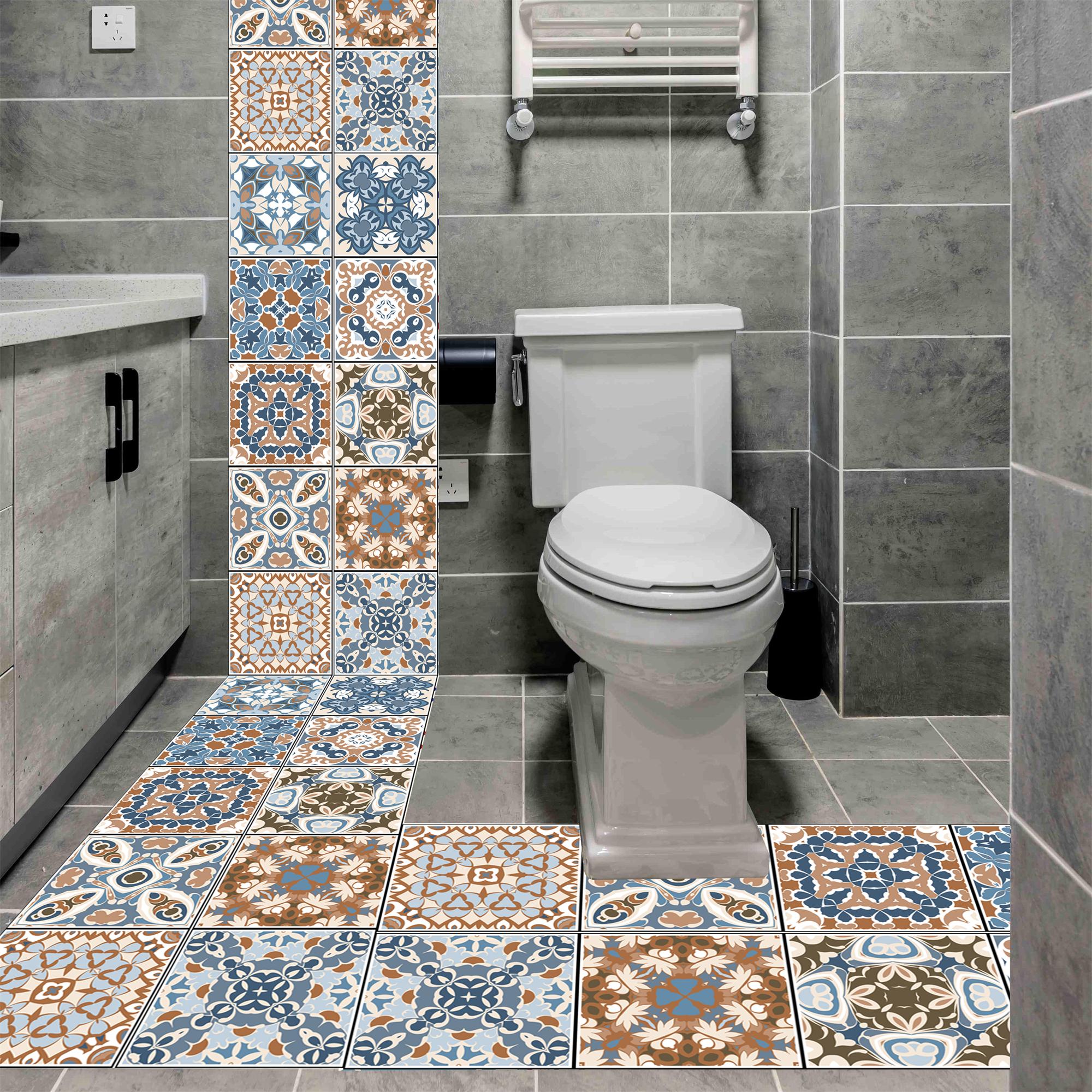 3D Marokkaanse Stijl Creatieve Patroon Tegels Muur... – Grandado