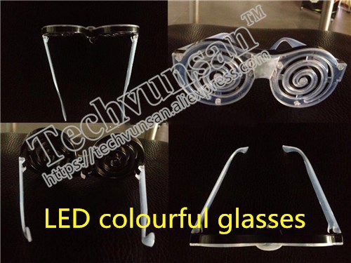 RAVE LED luminescence Rounded eyeglasses REZZ Circ... – Grandado