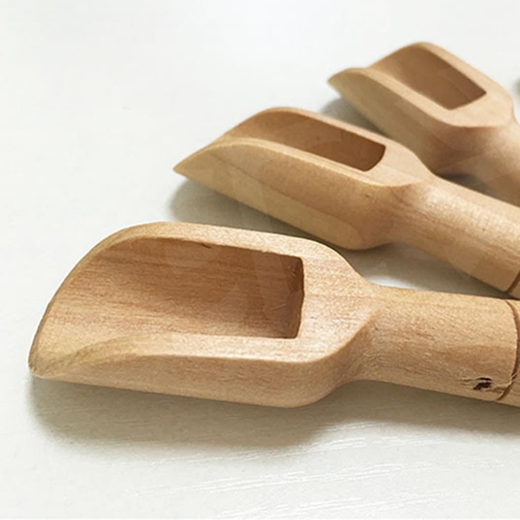 3PC Mini Wooden Scoops Bath Salt Spoon Candy Scoop... – Grandado