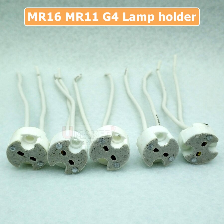 MR16 MR11 GU5.3 G4 Lamp Holder Bulb Base with Wire... – Vicedeal