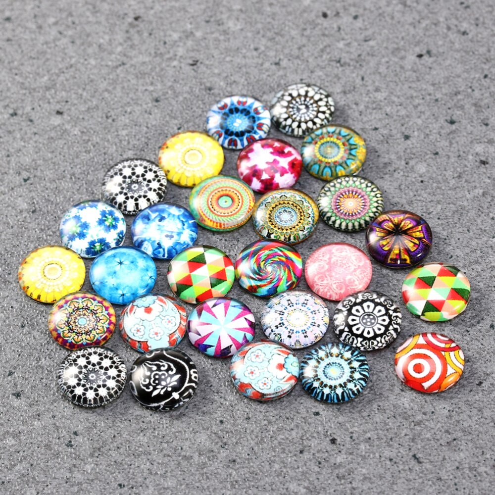 1 Set 50Pcs Mixed Colorful Round Mosaic Tiles DIY ... – Vicedeal