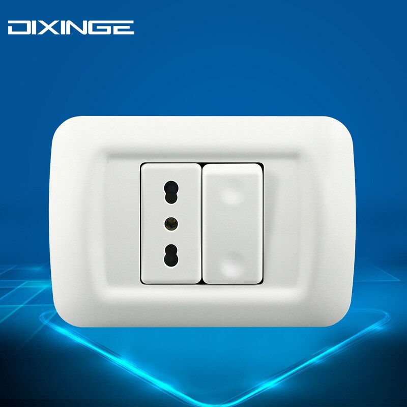 Italian standard 1Way Switched socket 118 PC panel... – Grandado