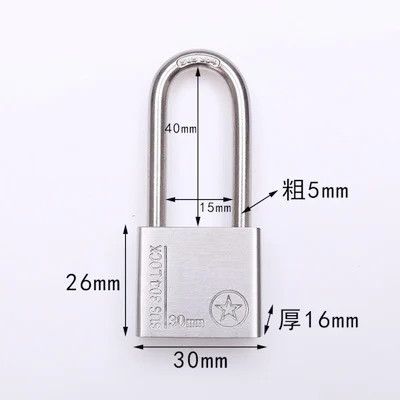 304 Stainless Steel Padlock 30mm Cabinet Outdoor L... – Grandado