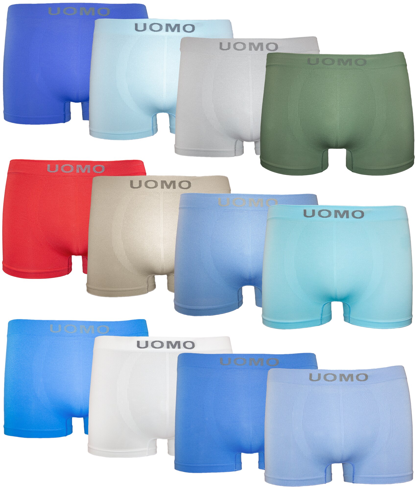 Calzoncillos Niño Boxer Sin Costura UOMO – Pack12 – Grandado