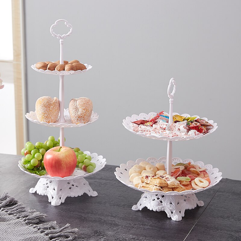 Plastic Fruit Cake Stand Plate Bracket Stand 2 ,3T... – Vicedeal