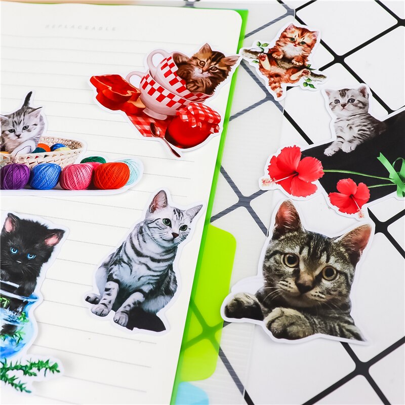 17pcs Kawaii cute cat Stickers Chidren Toy Waterpr... – Vicedeal