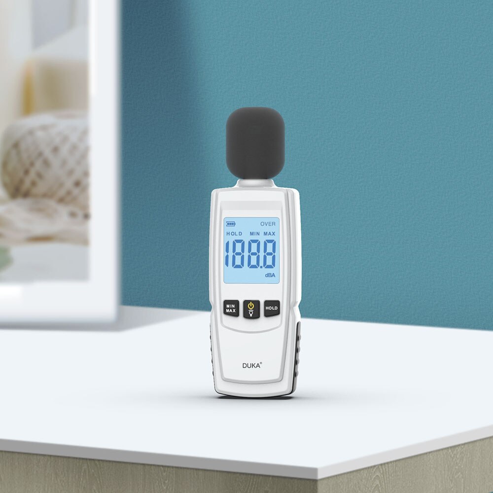 DUKA Decibel Meter Portable Digital Sound Level Re... – Vicedeal