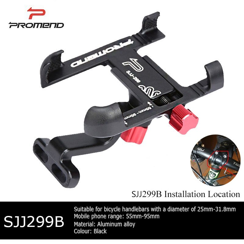 Promend Bicycle Phone Mount Adjustable Aluminium A... – Grandado