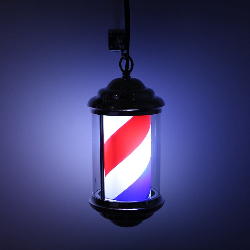 Retro Metal Stripes Rotating LED Light Hairdressin... – Grandado