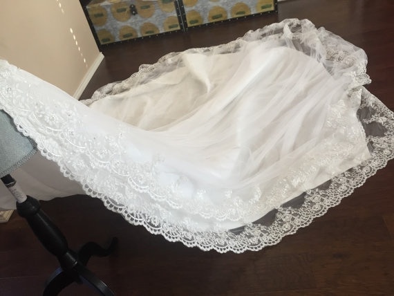 Lace Detachable Train / Beaded Tulle Train with Sa... – Grandado