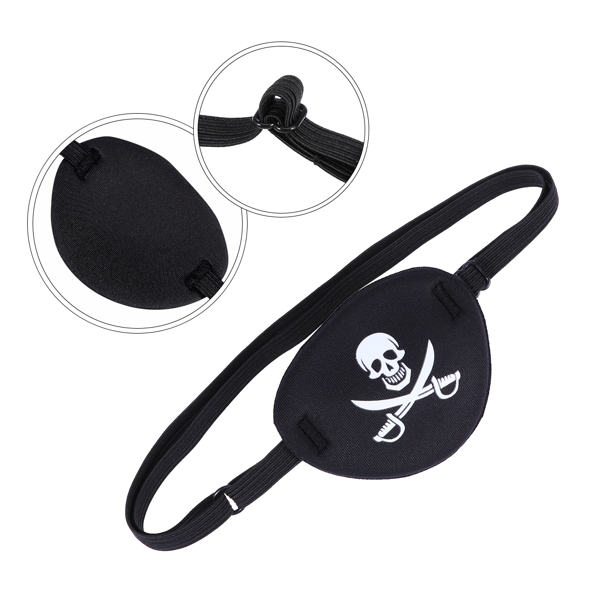 1pc Pirate Single Eye Mask Pirate Skull Crossbone ... – Vicedeal