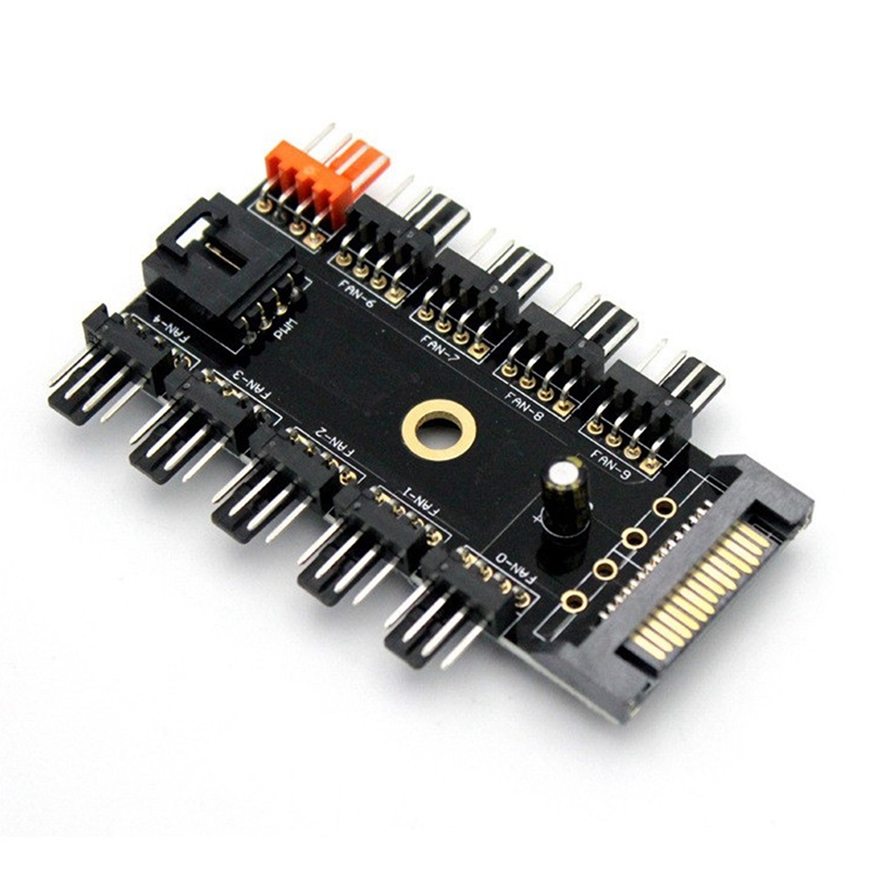 SATA Computer Fan Hub 10 Way Fan Speed Controller ... – Grandado