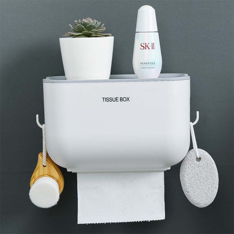 Double Layer Toilet Paper Holder Waterproof Multif... – Grandado