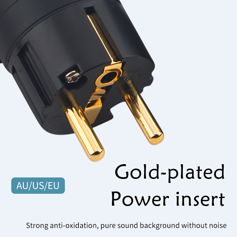HiFi Audio Adapter Gold Plated L-shaped Power Plug... – Vicedeal