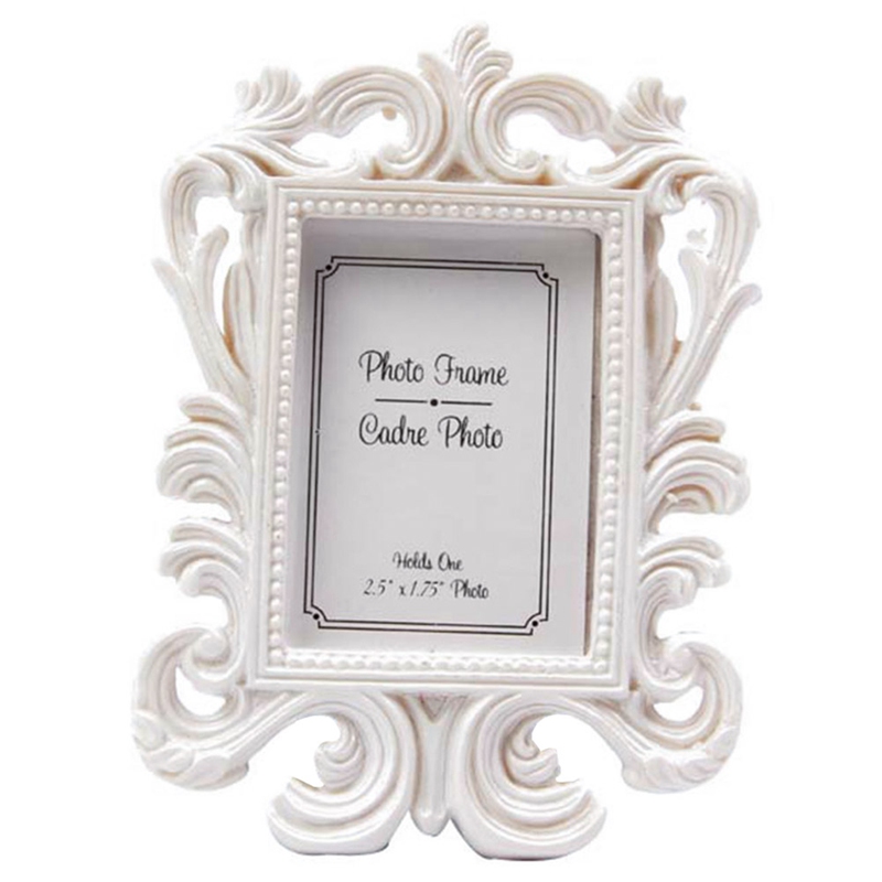 Classic Baroque Branches Small Photo Frame Black A... – Grandado
