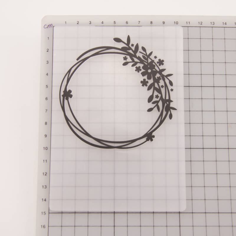 Wreath of leaves Embossing Folders for Papers Phot... – Vicedeal