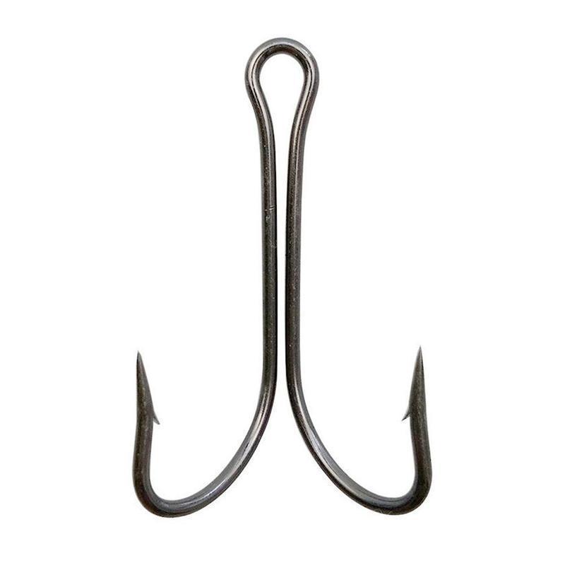 50pcs Dual Hooks High Carbon Steel Black Fishing H... – Grandado