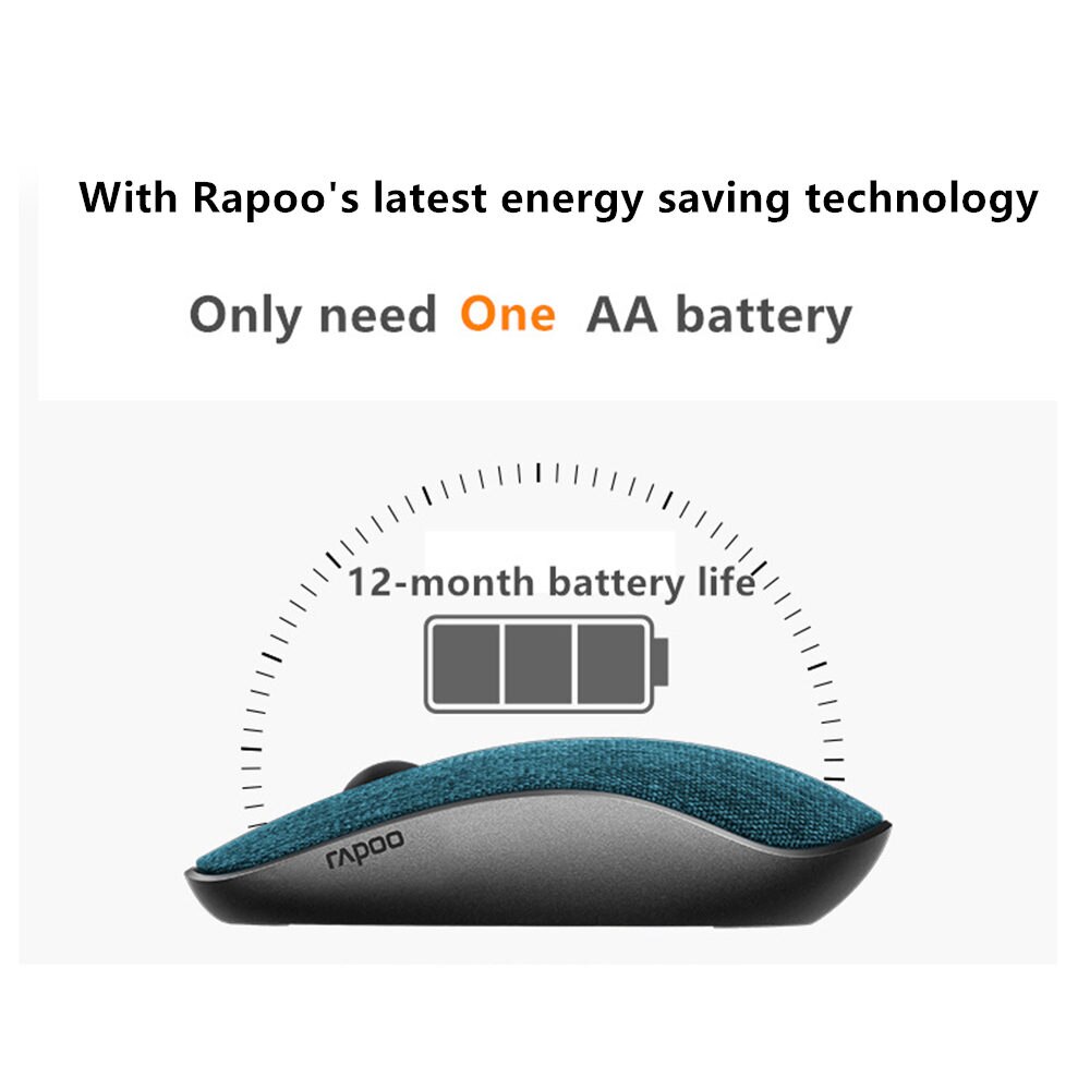 Rapoo 3500Plus Fabric Optical Wireless Mouse USB G... – Grandado