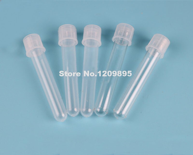 250pcs/lot 11mm*76mm PP plastic test tube Biologic... – Grandado
