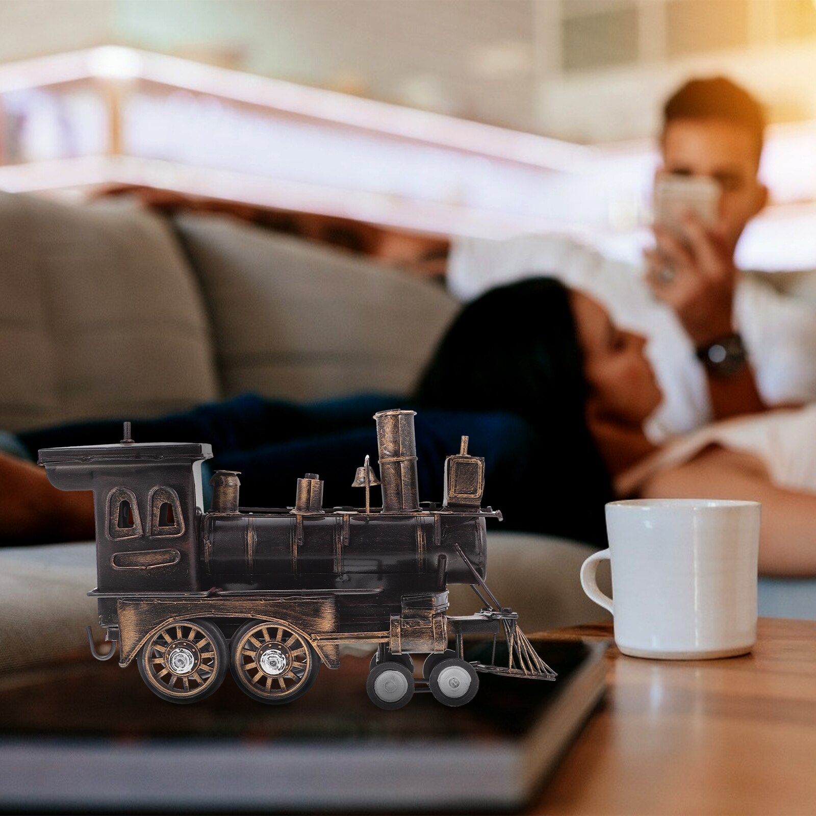 1pc Alloy Art Loco Statue Vintage Loco Statue Craf... – Grandado