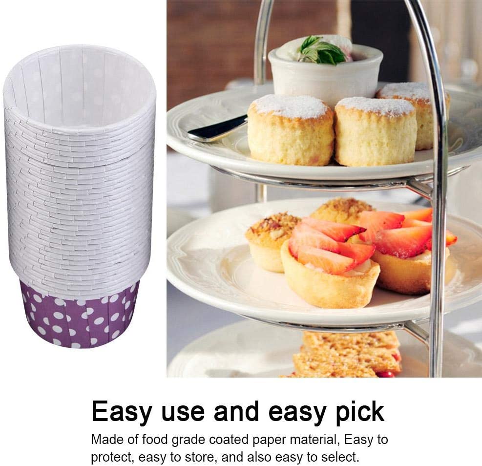 100 Pcs Cupcake Paper Cups Wrapper Wedding Cake Mo... – Grandado