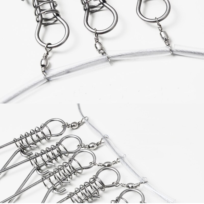 1pc 5 Snaps Stainless Steel Ropes Float Fish Strin... – Vicedeal