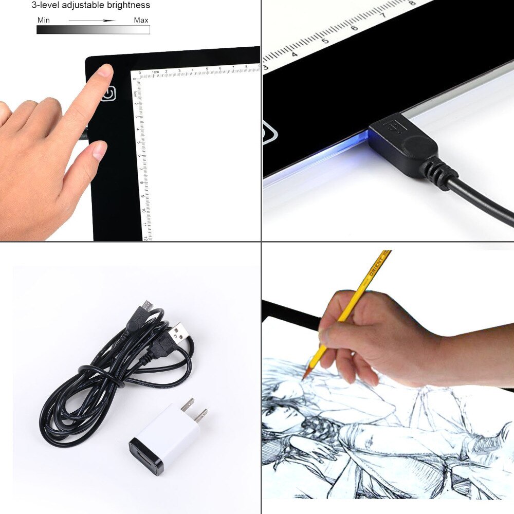A4 Light box tattoo tracing sketching led light pa... – Grandado