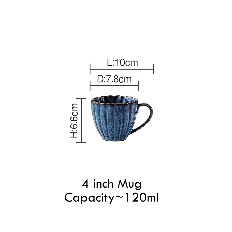 Kiln Change Blue Under-Glaze Ceramic Flower Shape ... – Vicedeal