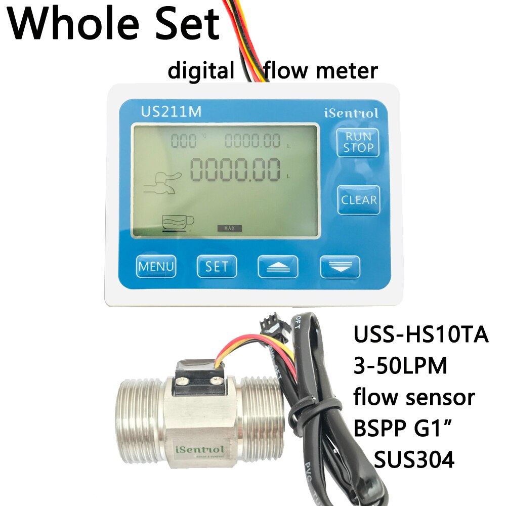 US211M Digital Water Flow Meter with SUS304 Stainl... – Vicedeal