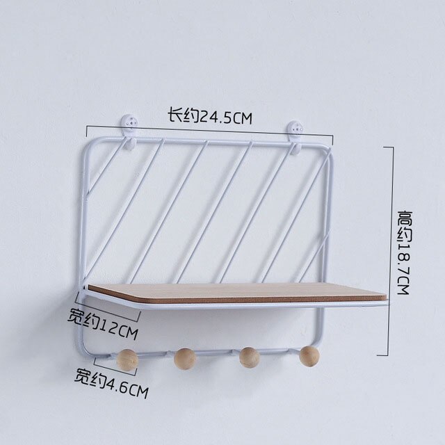 Multifunctionele Decoratieve Planken Opbergrek Hou... – Grandado