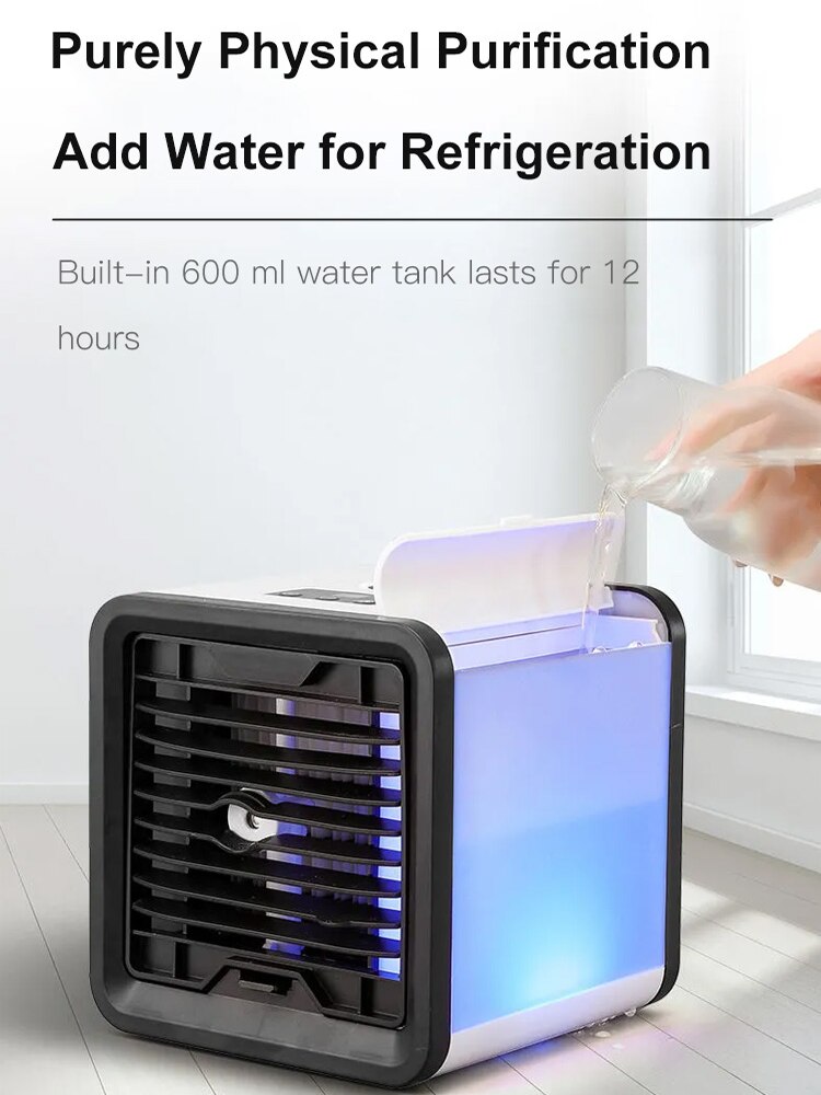 Multifunction Mini Fan Cooling With Colorful Light... – Vicedeal