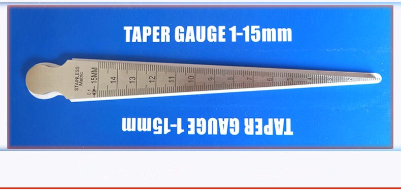 Steel 1-15mm Taper Gauge Feeler Gap Hole Metric Me... – Grandado