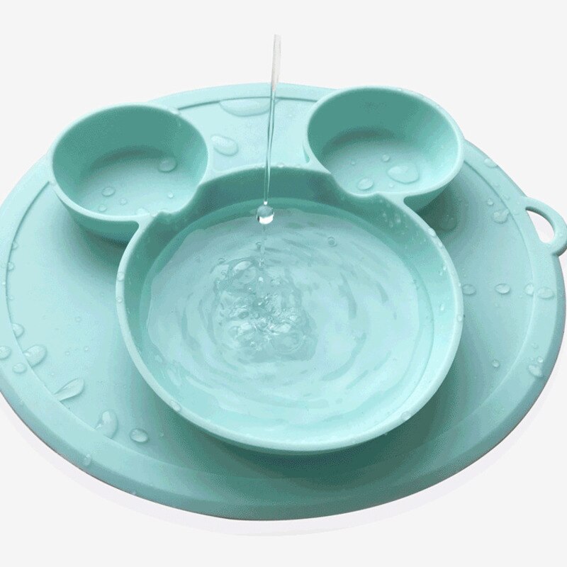 Kids Feeding Plate Spoon Tableware Set Cartoon Foo... – Grandado