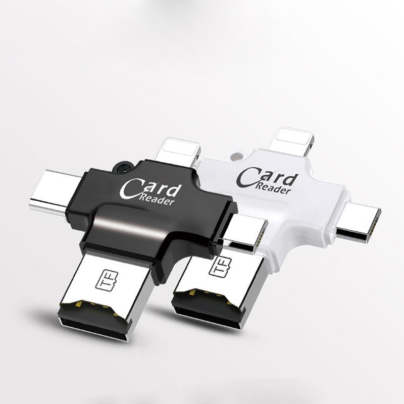 4 in 1 SD Card Reader Type c Micro SD Card Reader ... – Vicedeal