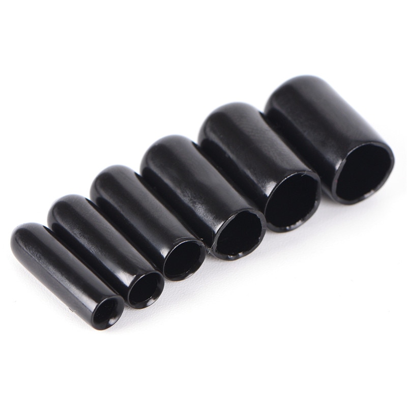 200 Pcs Black Vinyl Rubber Ronde End Cap Pvc Plast... – Grandado