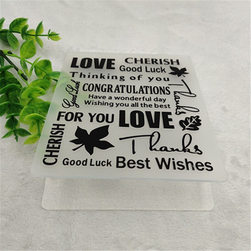 I LOVE YOU Embossing Folders For Embossing Folders... – Vicedeal