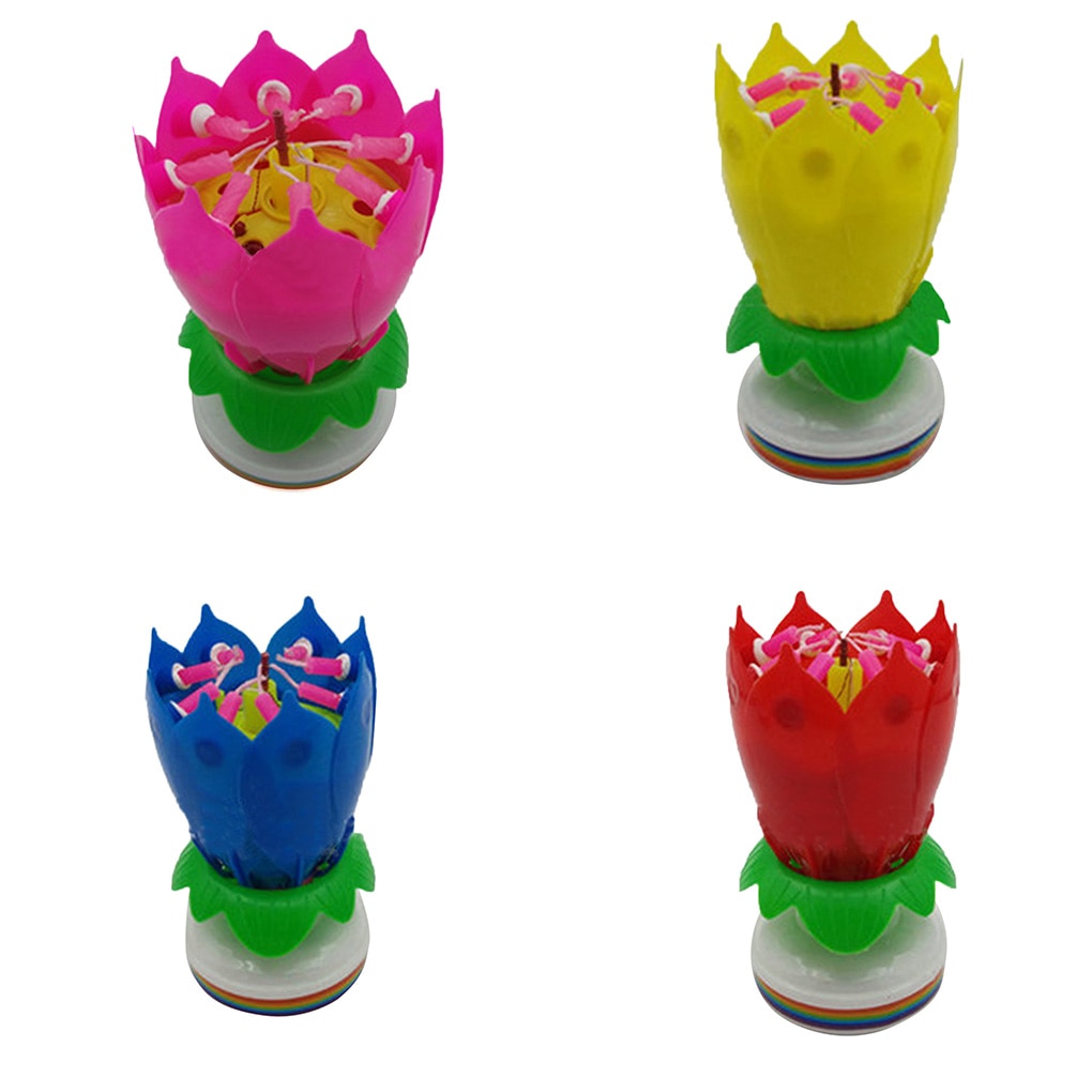 Plastic Double Layer Rotary Blossom Lotus Flower M... – Vicedeal