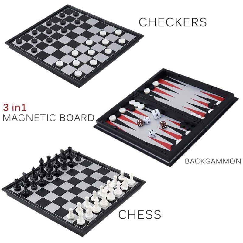 netic Chess Set for Kids and Adults with 3 in 1 Ch... – Vicedeal