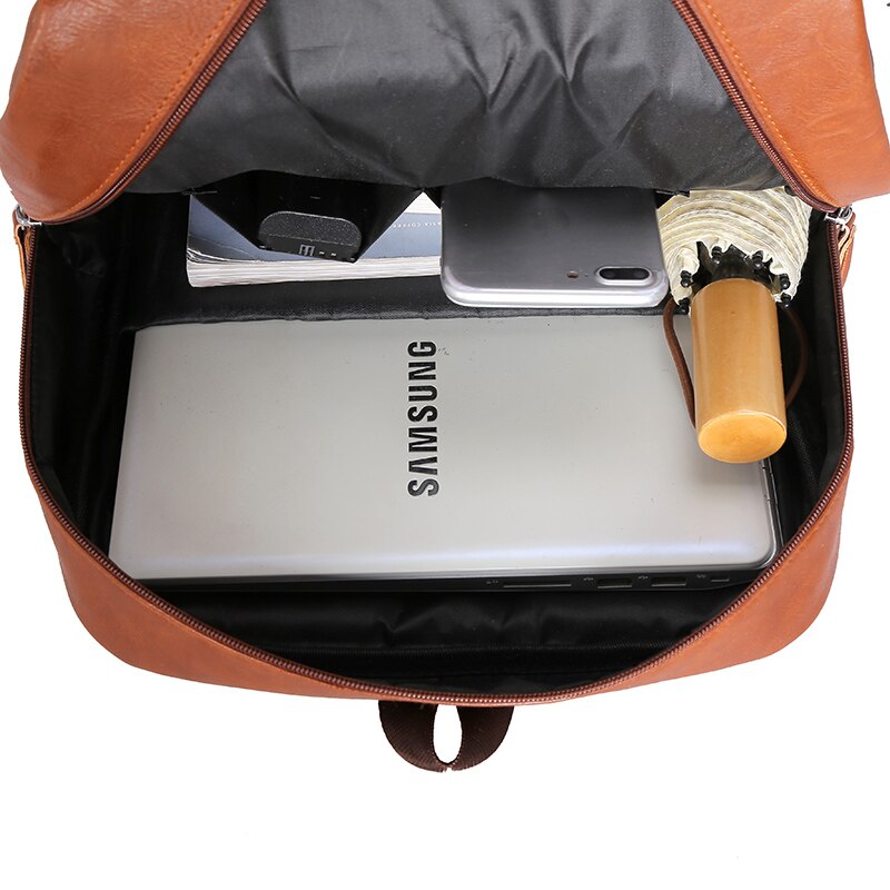 Mannen Rugzak Pu Lederen Rugzak Grote Laptop Rugza... – Grandado