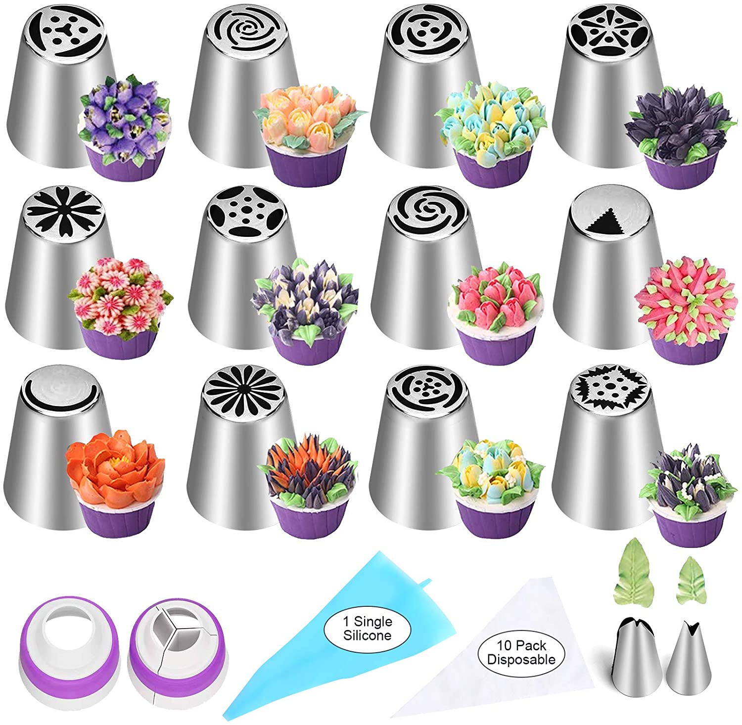 220 PCS Baking Supplies Accessories Include Cake T... – Vicedeal