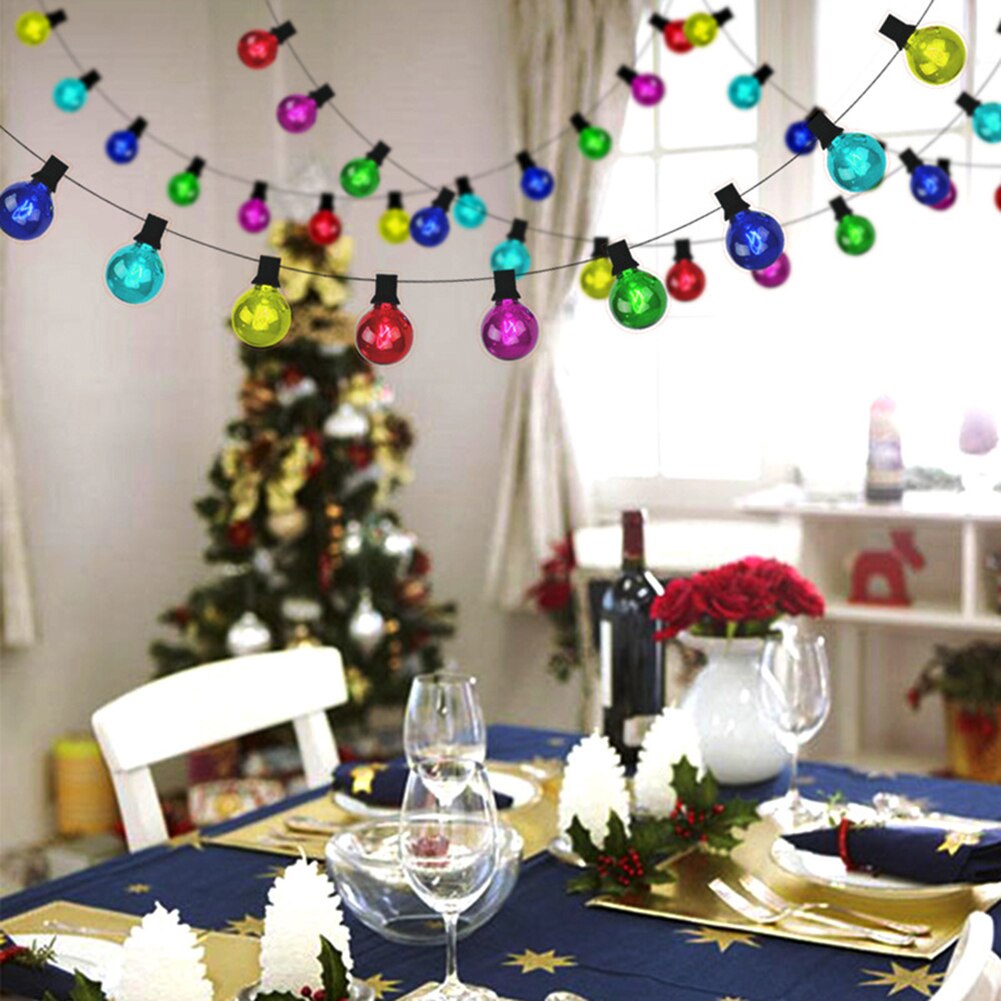 320cm Round/Pointed Light Bulb Garland Hanging Ban... – Vicedeal