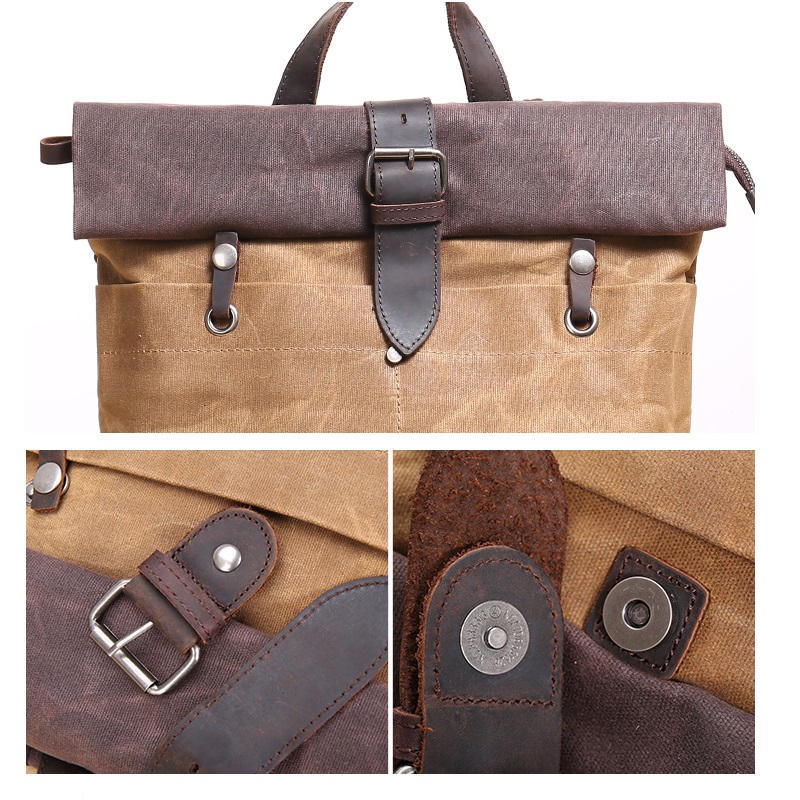 WOHENRED Vintage Canvas Backpacks for Men Waterpro... – Vicedeal